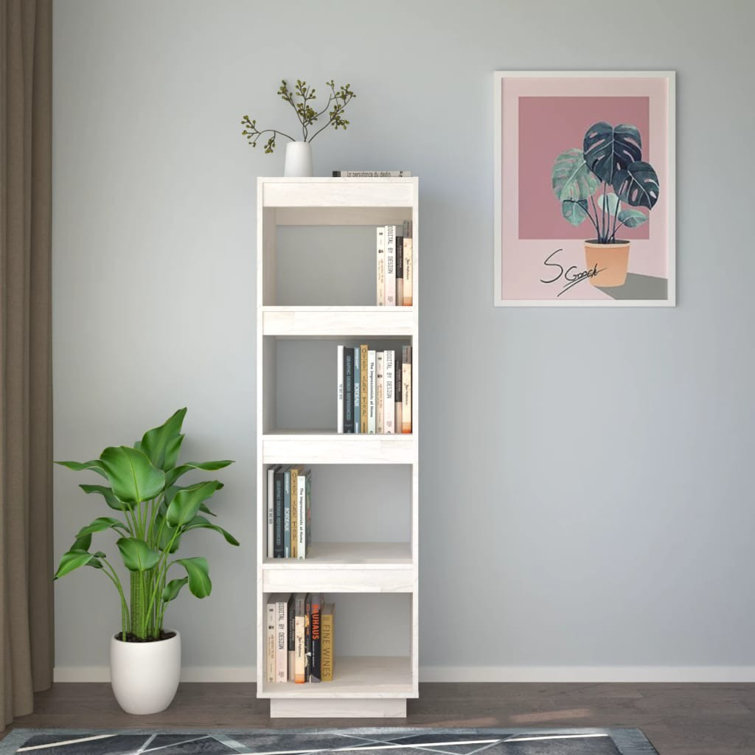 Goshgar 135Cm H Solid Wood Etagere Bookcase